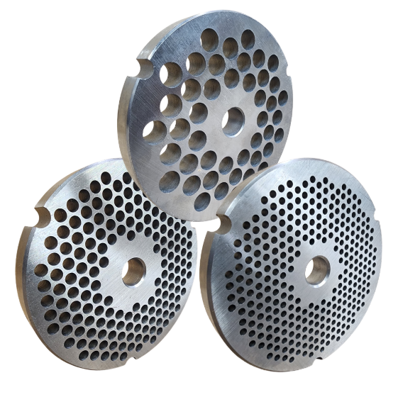 Grinder Plate Pack First, Second, Third Grind #22 with 3/8", 3/16", 1/8 ...